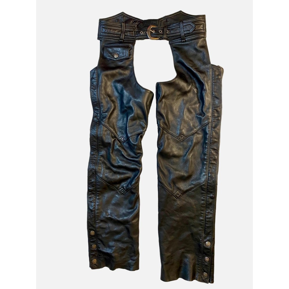 Harley-Davidson Vintage Leather Biker Chaps - Gem